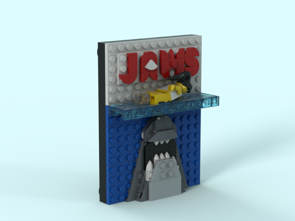 LEGO MOC JAWS Poster by Double_U_Bricks | Rebrickable - Build with LEGO