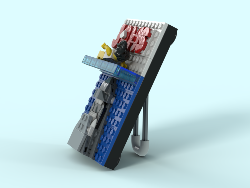 LEGO MOC JAWS Poster by Double_U_Bricks | Rebrickable - Build with LEGO