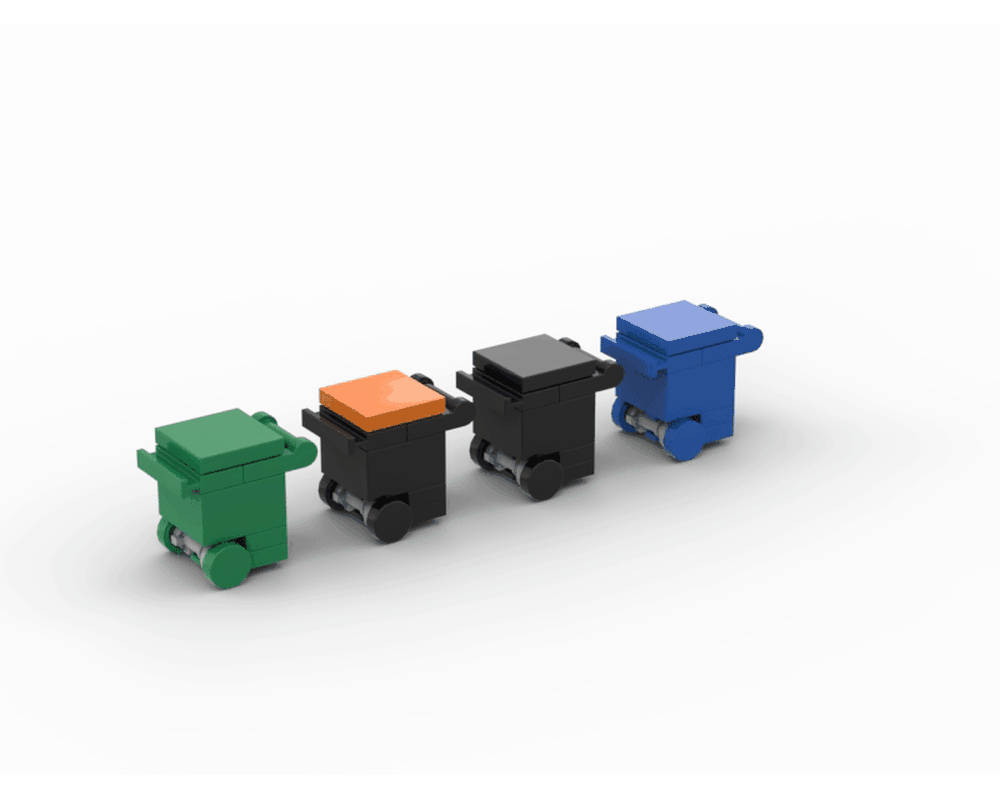Lego Moc City Garbage Container By Toothpick Nl Rebrickable Build