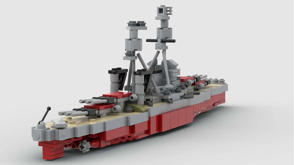 Lego Moc Uss Arizona By Rmc1138 Rebrickable Build With Lego