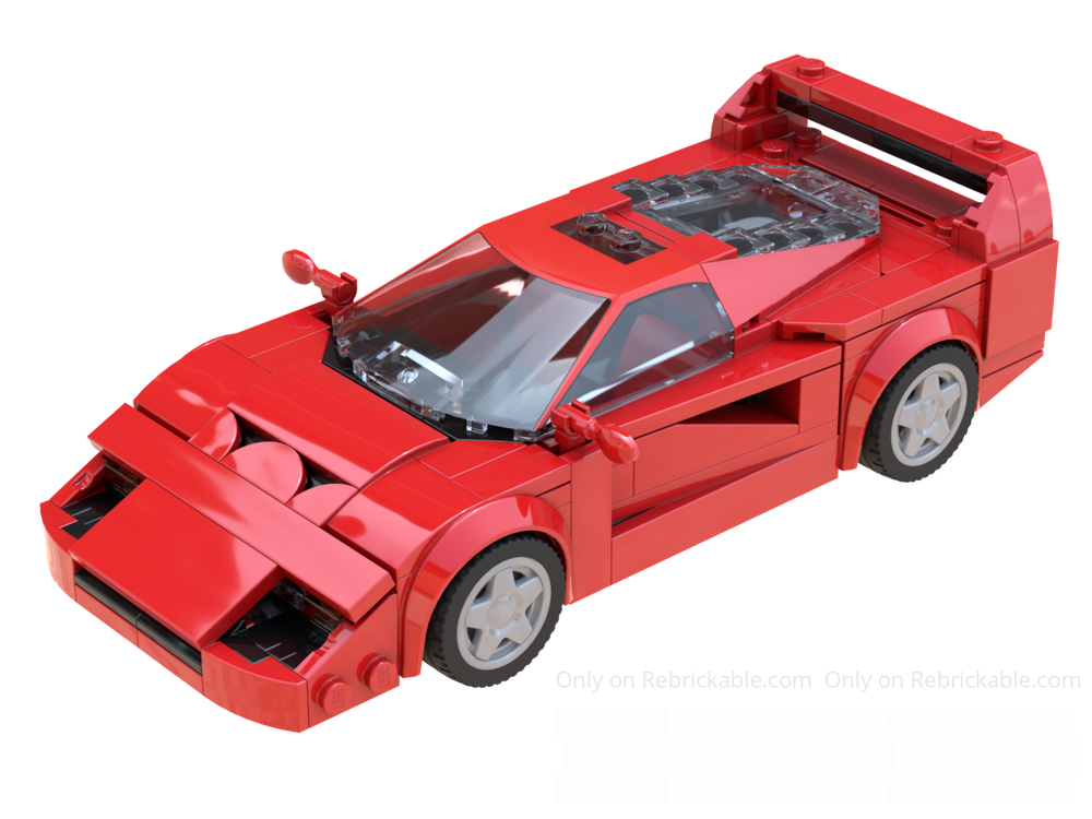 LEGO MOC Ferrari F40 Supercar - Corrected Rear Wing by VoidSerpent ...