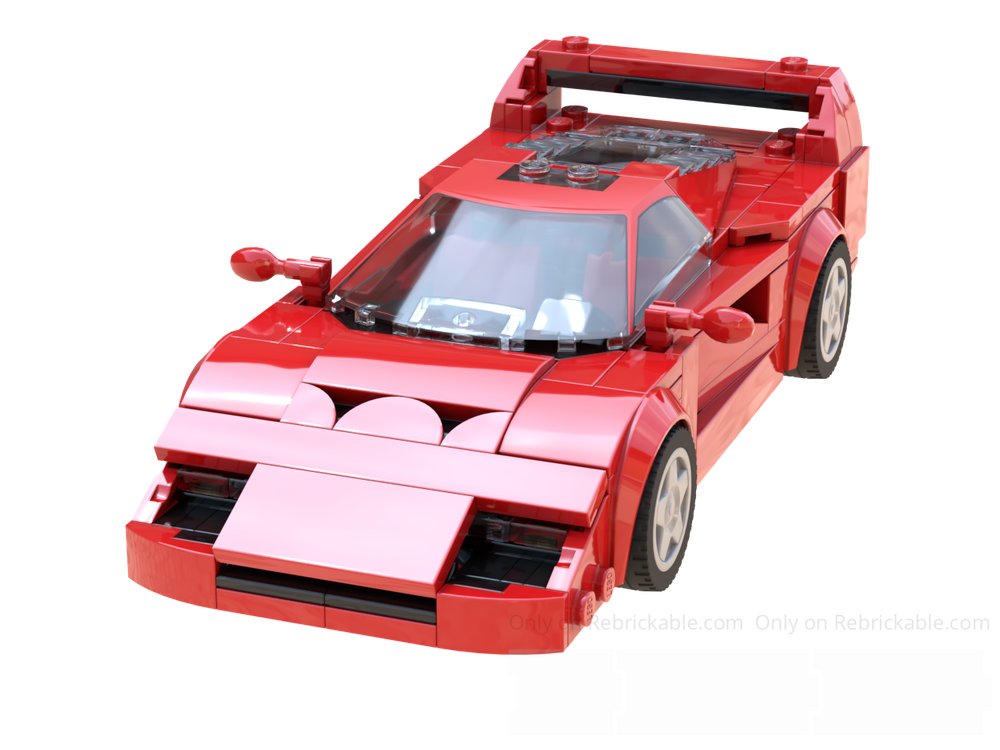 LEGO MOC Ferrari F40 Supercar - Corrected Rear Wing by VoidSerpent ...