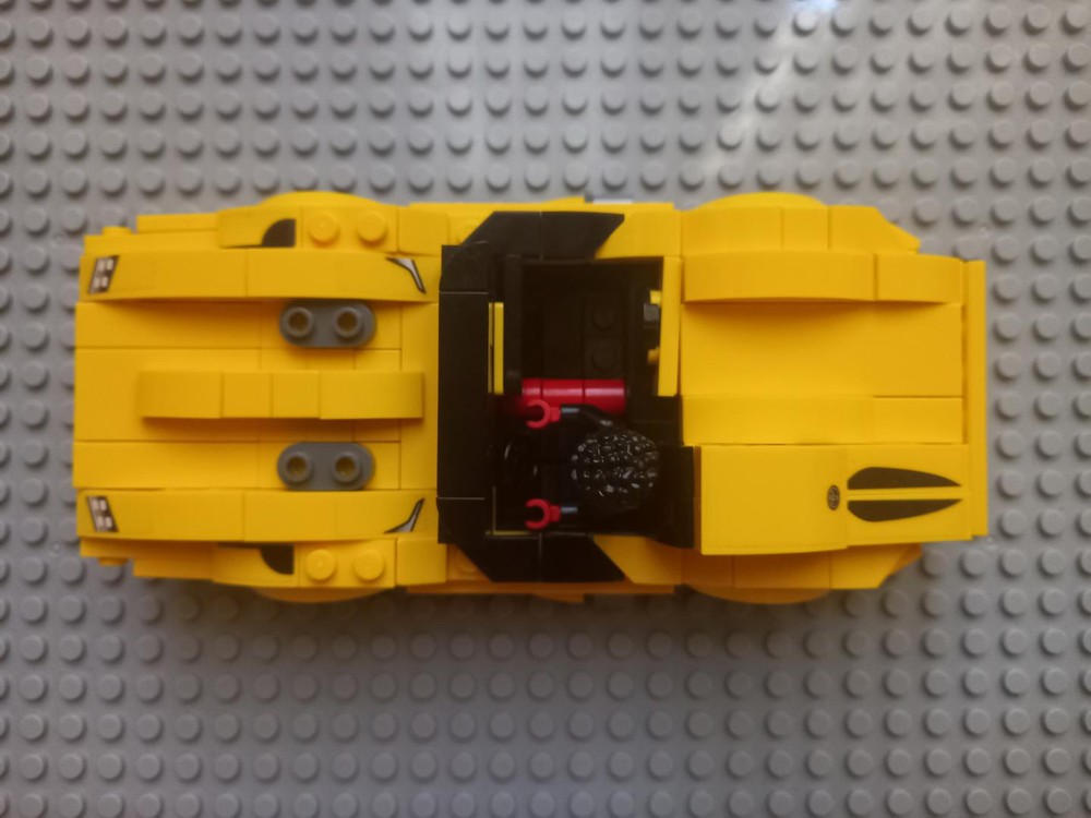 LEGO MOC Corvette Stingray Yellow by Cegeha Elbe | Rebrickable - Build ...