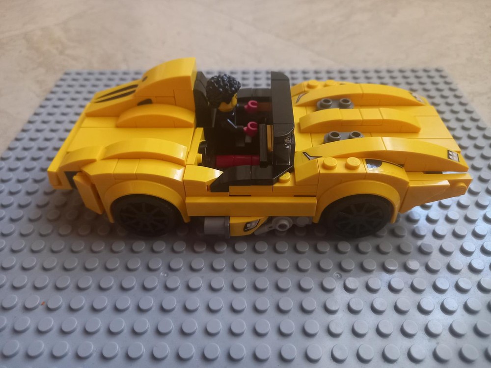 LEGO MOC Corvette Stingray Yellow by Cegeha Elbe | Rebrickable - Build ...