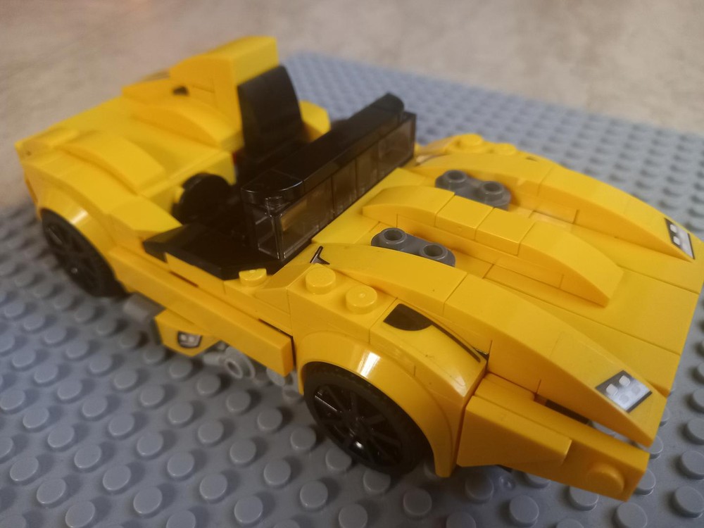 LEGO MOC Corvette Stingray Yellow by Cegeha Elbe | Rebrickable - Build ...