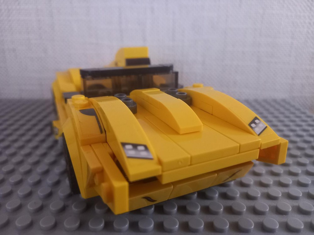 LEGO MOC Corvette Stingray Yellow by Cegeha Elbe | Rebrickable - Build ...