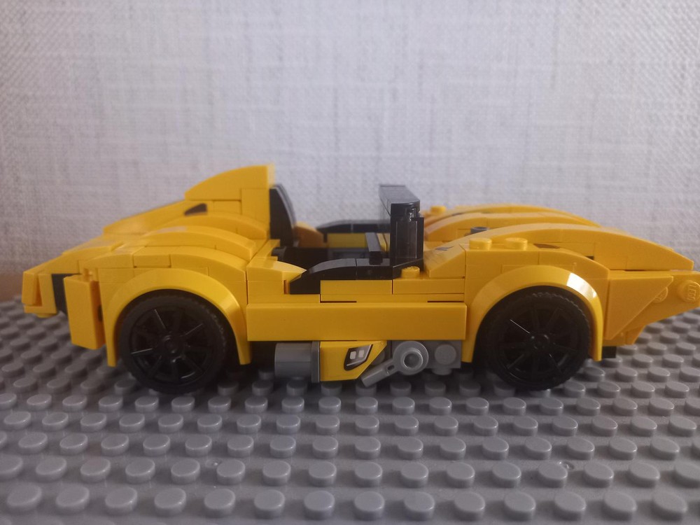 LEGO MOC Corvette Stingray Yellow by Cegeha Elbe | Rebrickable - Build ...