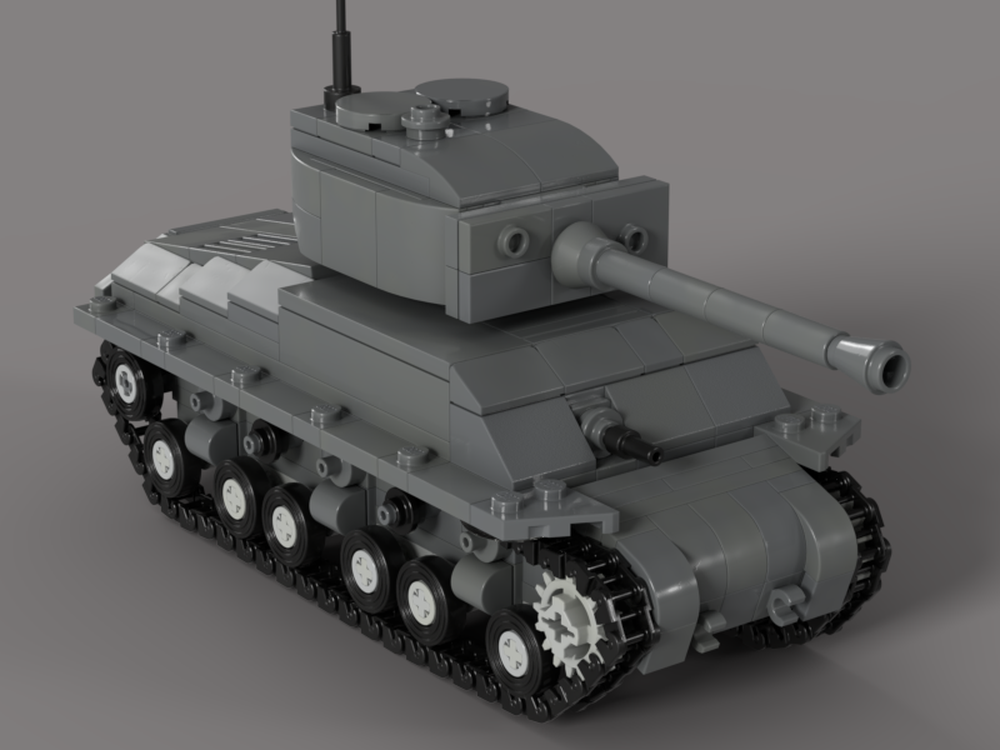 LEGO MOC WW2 Sherman M4A2E8 by BrickMotions6026 | Rebrickable - Build ...