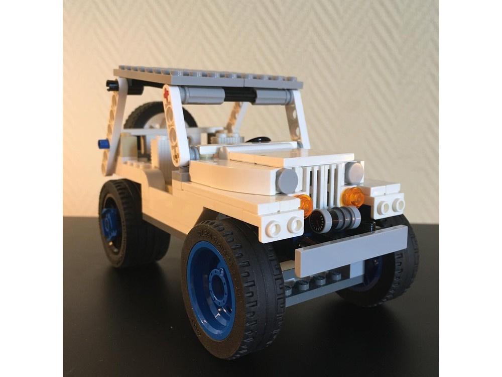 Lego Moc Jeep Cj White By Cocoacao Rebrickable Build With Lego