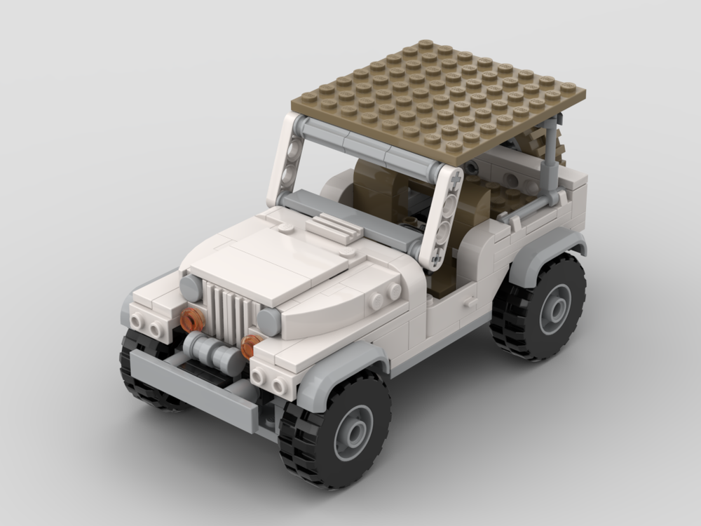 LEGO MOC Jeep CJ white by cocoacao | Rebrickable - Build with LEGO