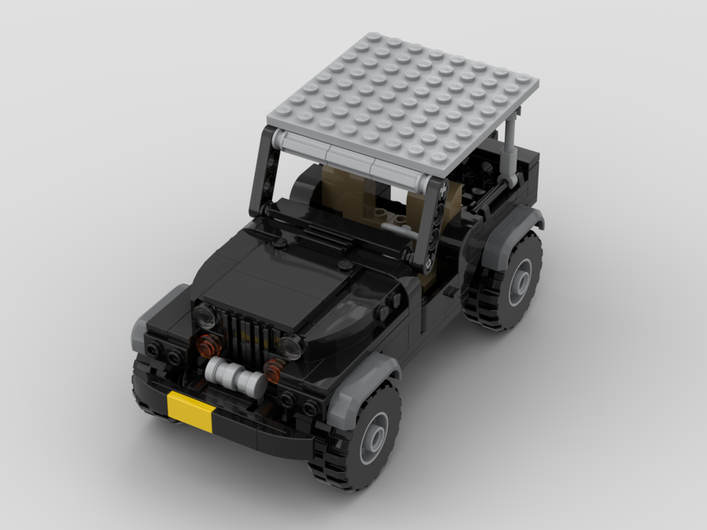 Lego Moc Jeep Cj White By Cocoacao Rebrickable Build With Lego