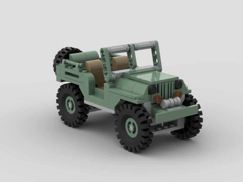 Lego Moc Jeep Willys By Cocoacao Rebrickable Build With Lego