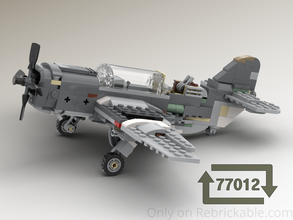 LEGO MOC 77012 Dive Bomber by OzBrick | Rebrickable - Build with LEGO