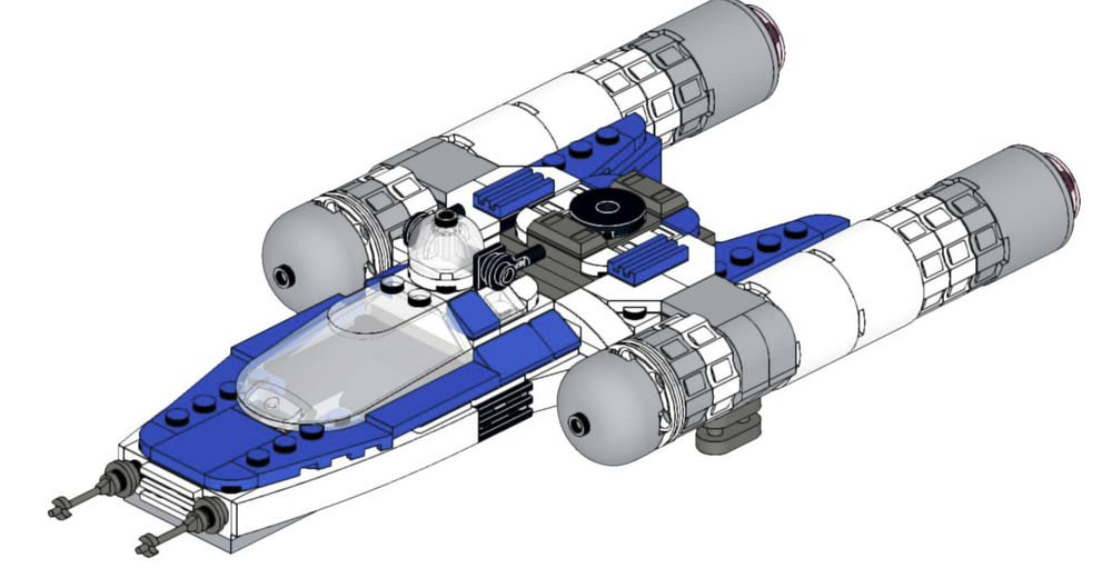 LEGO MOC Rex Y-Wing by Dume_Bricks | Rebrickable - Build with LEGO
