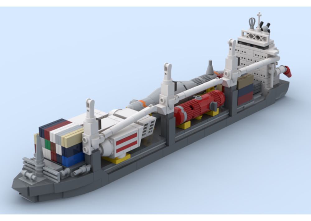LEGO MOC Heavy Cargo Vessel - CSM005 by Captain.Studless | Rebrickable ...