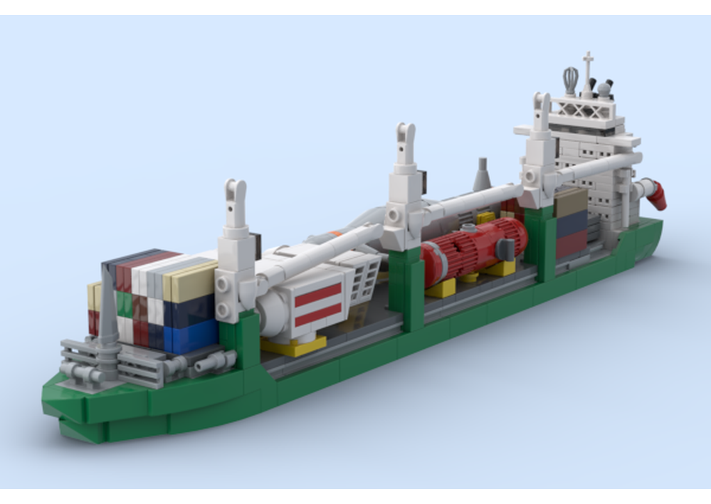 LEGO MOC Heavy Cargo Vessel - CSM005 by Captain.Studless | Rebrickable ...