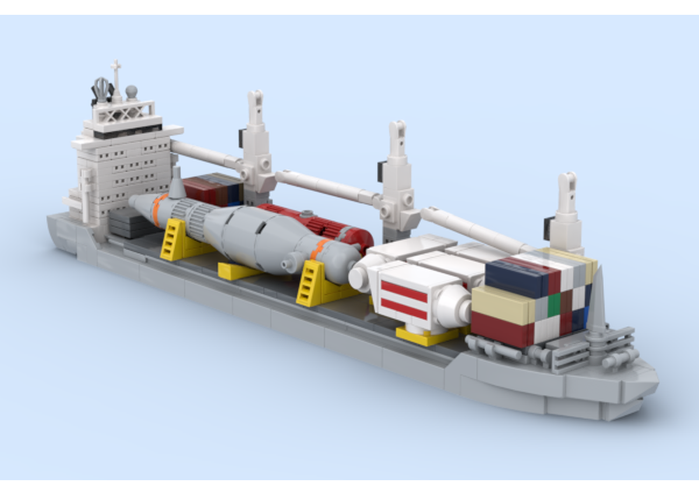 LEGO MOC Heavy Cargo Vessel - CSM005 by Captain.Studless | Rebrickable ...