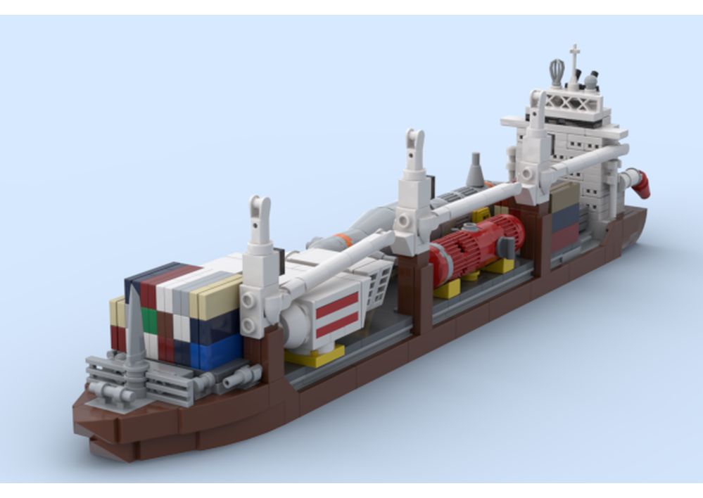 LEGO MOC Heavy Cargo Vessel - CSM005 by Captain.Studless | Rebrickable ...