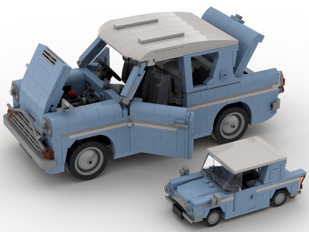 LEGO MOC UCS Style Flying* Ford Anglia 105E by iprice | Rebrickable ...