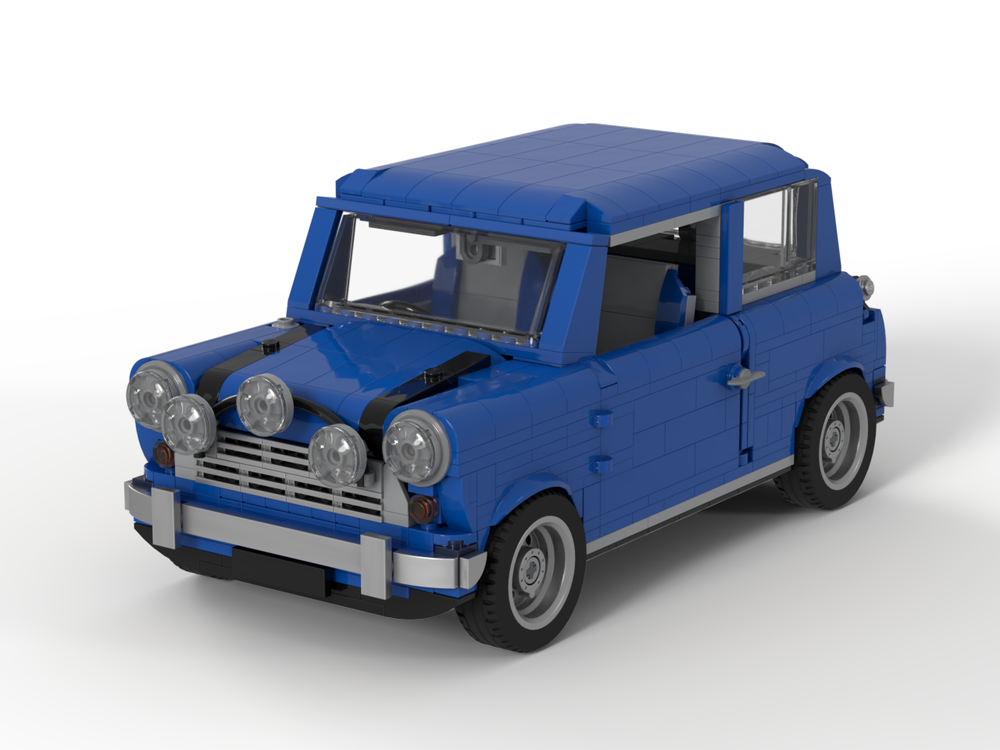 LEGO MOC Classic Mini "The Italian Job" blue by Linse | Rebrickable ...