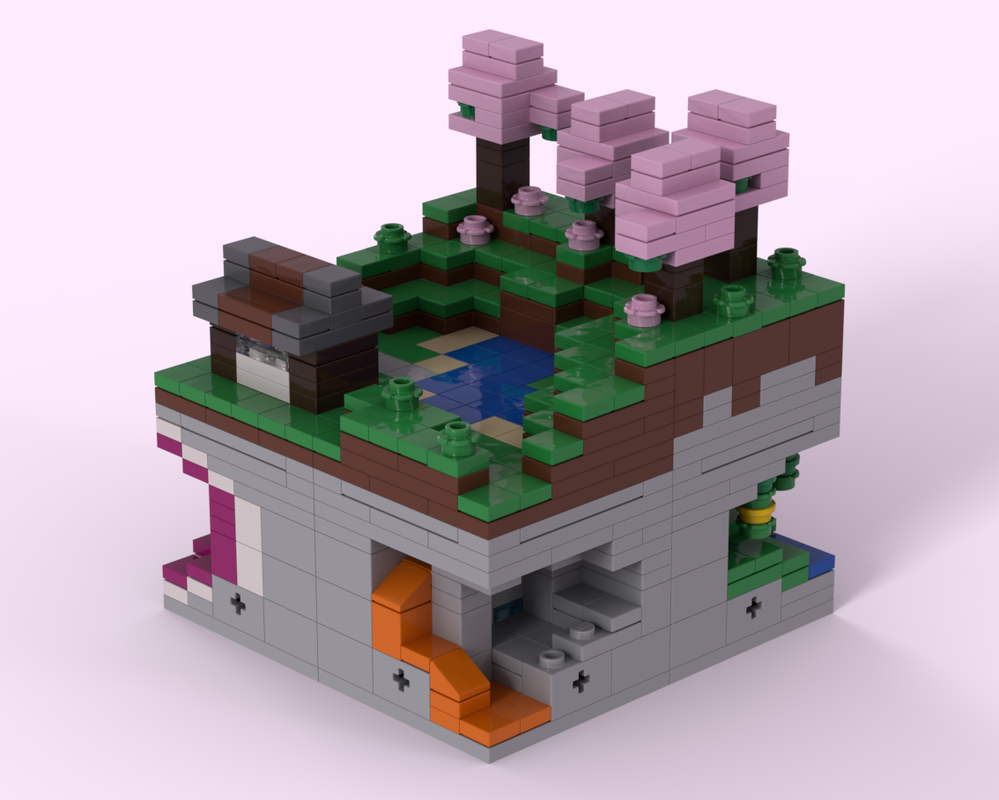 LEGO MOC Micro World - Cherry Blossom Biome by legobičas | Rebrickable ...
