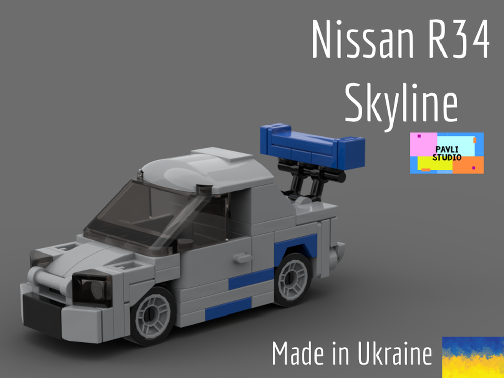 LEGO MOC Nissan R34 Skyline by PAVLI_STUDIO | Rebrickable - Build with LEGO