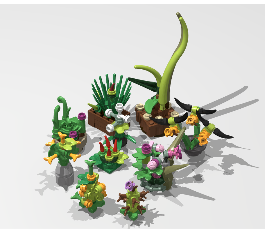 LEGO MOC-191960 Magical Plants by ArtisticBrick | Rebrickable - Build ...