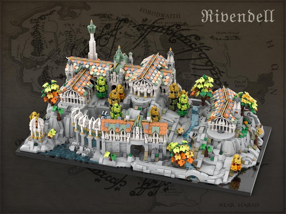 Lego Moc Rivendell Mini Craft By Luckyhao Rebrickable Build With Lego