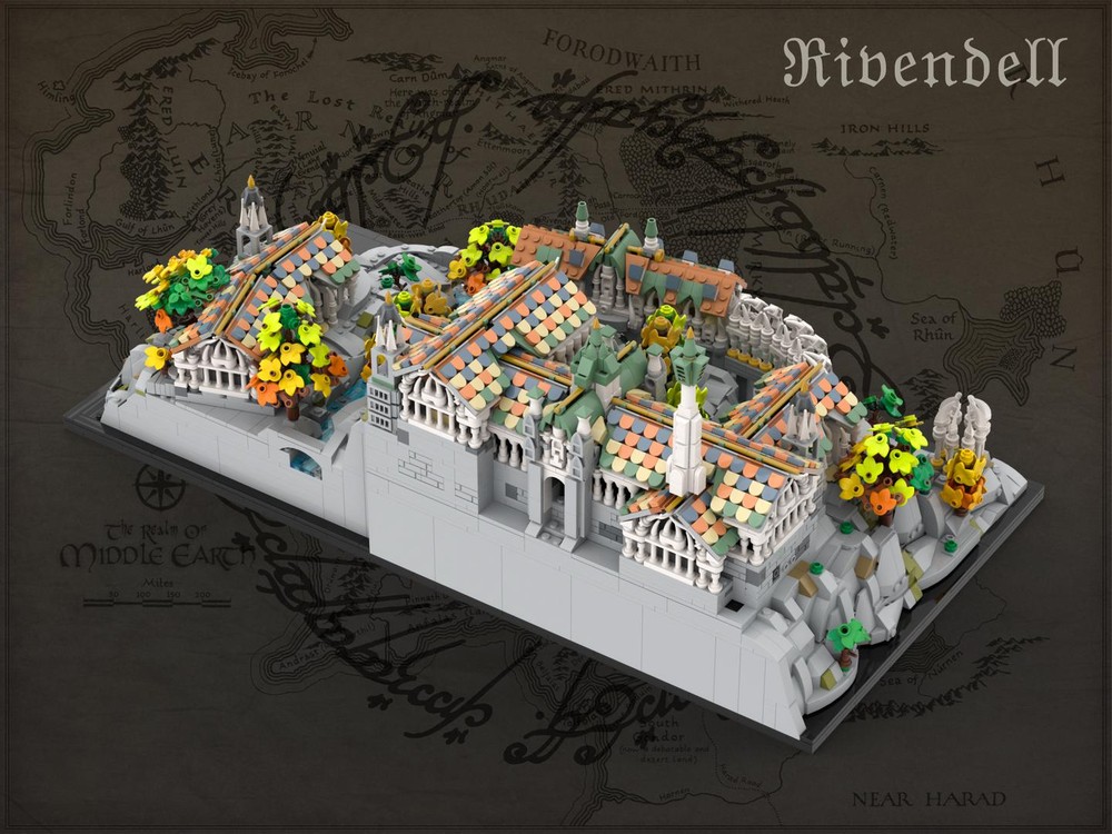 Lego Moc Rivendell Mini Craft By Luckyhao Rebrickable Build With Lego