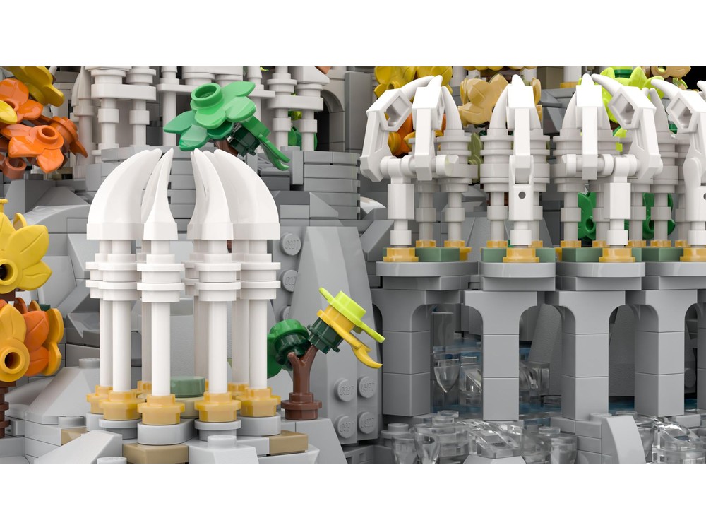 Lego Moc Rivendell Mini Craft By Luckyhao Rebrickable Build With Lego