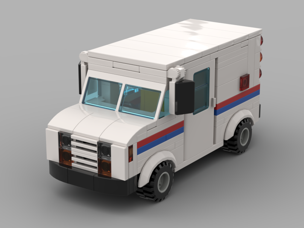 LEGO MOC USPS Mail Carrier by leeggoo_Creator | Rebrickable - Build ...