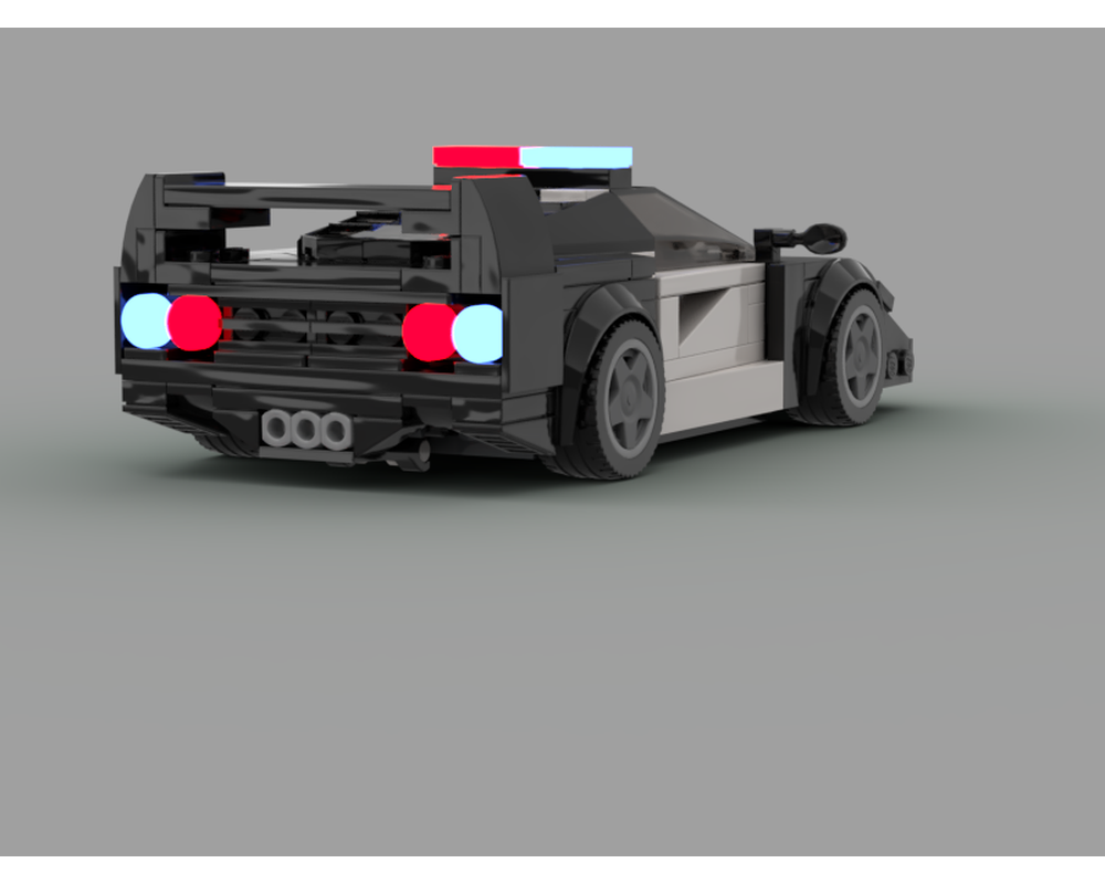 LEGO MOC ferrari f40 police car by Brickies | Rebrickable - Build with LEGO
