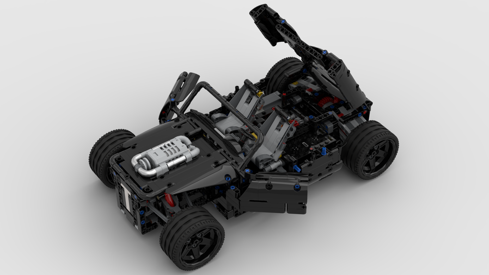 LEGO MOC RC Car with GearBox and Synchro-Clutch by SimplyLegoTechnic | Rebrickable - Build with LEGO