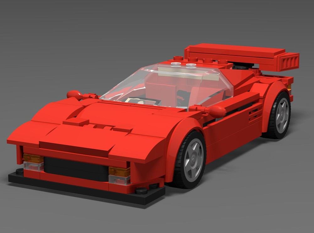 LEGO MOC FREE 76934 "Restorossa" Restomod Ferrari Testarossa Alternate ...