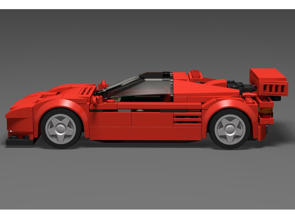 LEGO MOC FREE 76934 "Restorossa" Restomod Ferrari Testarossa Alternate ...