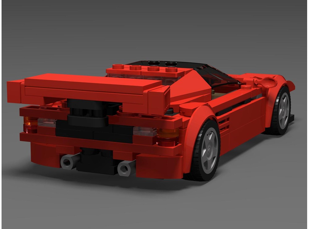 Lego Moc Free 76934 Restorossa Restomod Ferrari Testarossa Alternate