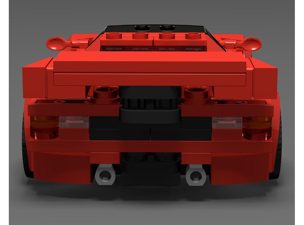 Lego Moc Free 76934 Restorossa Restomod Ferrari Testarossa Alternate