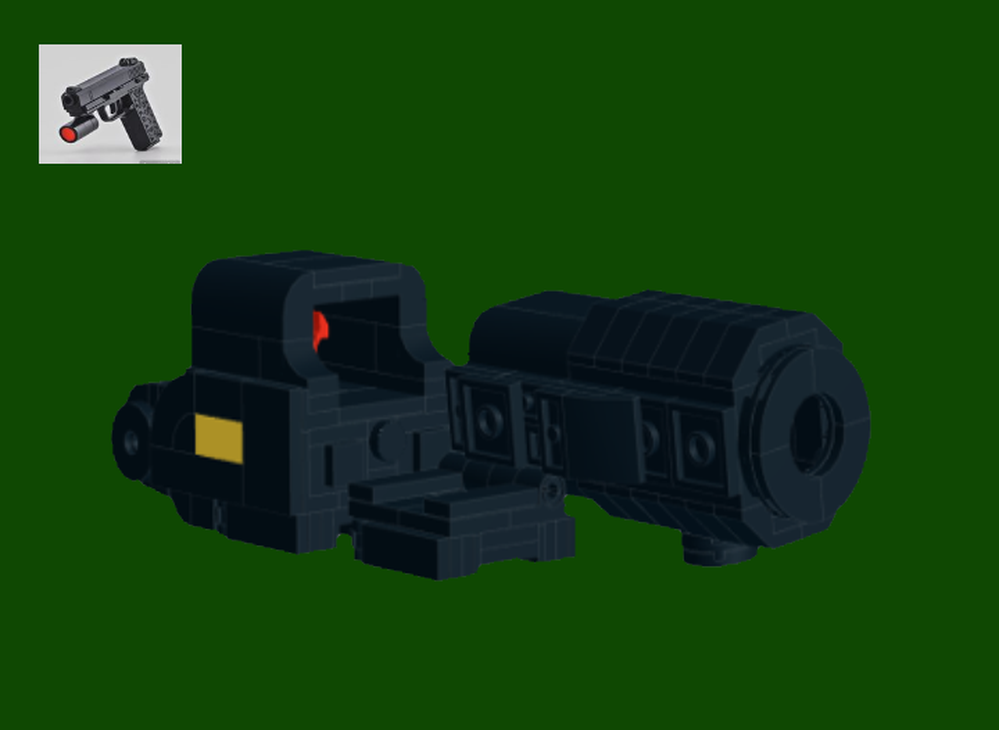 Lego Moc Eotech Holo Sight With Magnifier By Cslomibricks