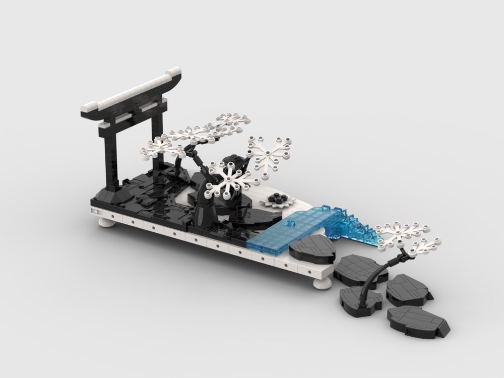 LEGO MOC Samurai Diorama - Black & White by gabizon | Rebrickable ...