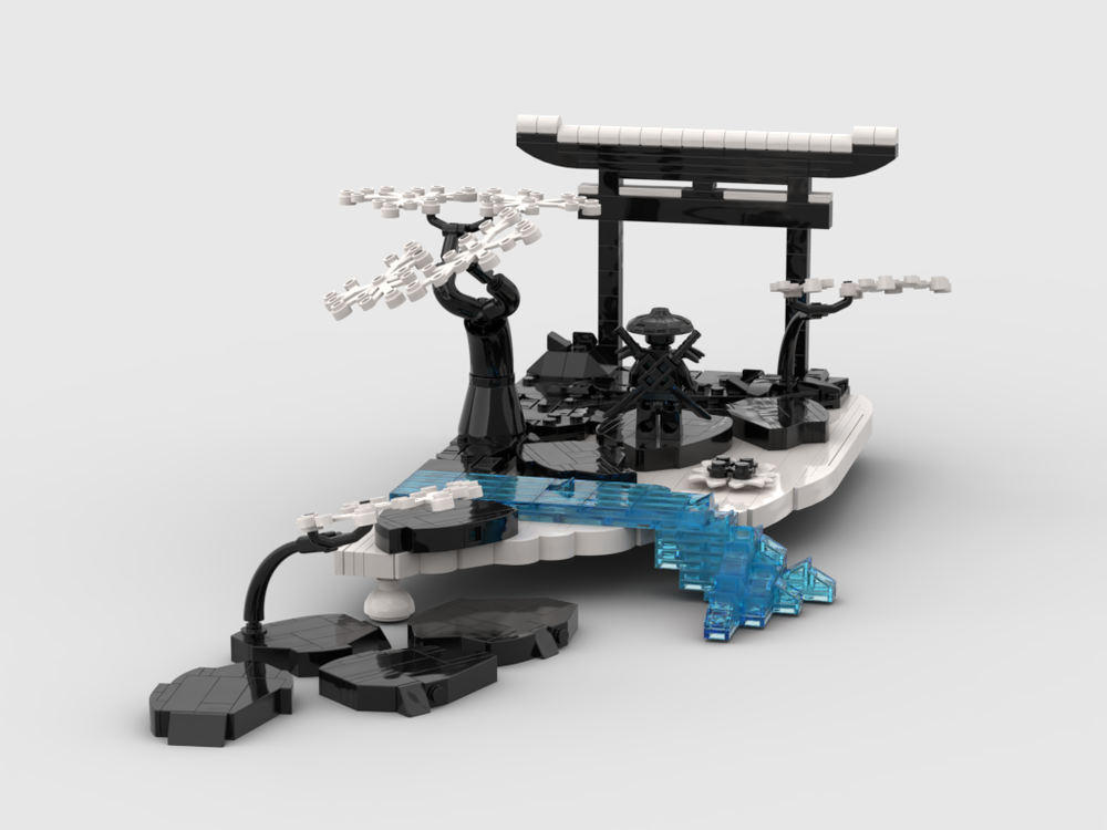 LEGO MOC Samurai Diorama - Black & White by gabizon | Rebrickable ...