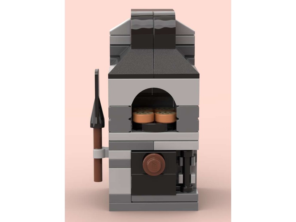 Lego Moc Medieval Bakery Oven By Architect5516 Rebrickable Build