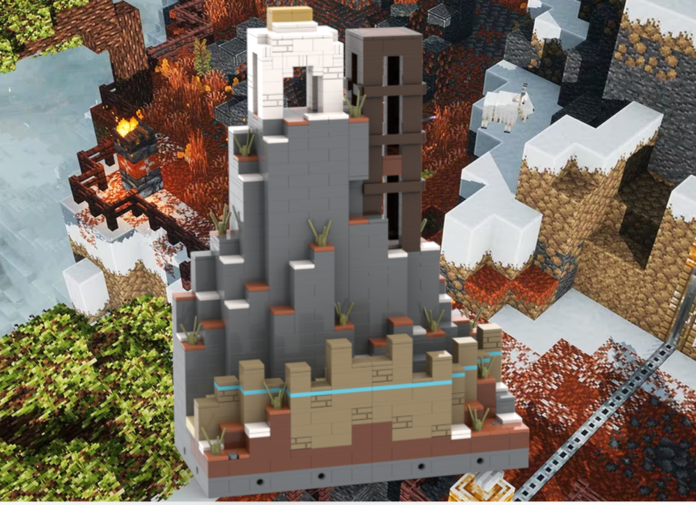 LEGO MOC Minecraft Dungeons Howling Peaks by FyreDragon | Rebrickable ...
