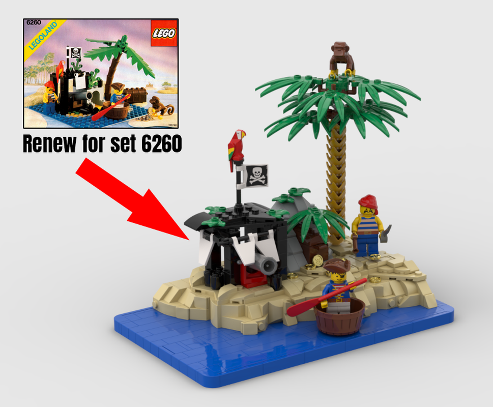 LEGO MOC Renew for set 6260 Shipwreck Island by gabizon | Rebrickable ...