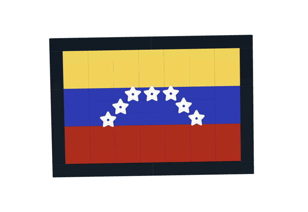 LEGO MOC Venezuela Flag - 7 Stars Version by Miguel Manzo | Rebrickable ...