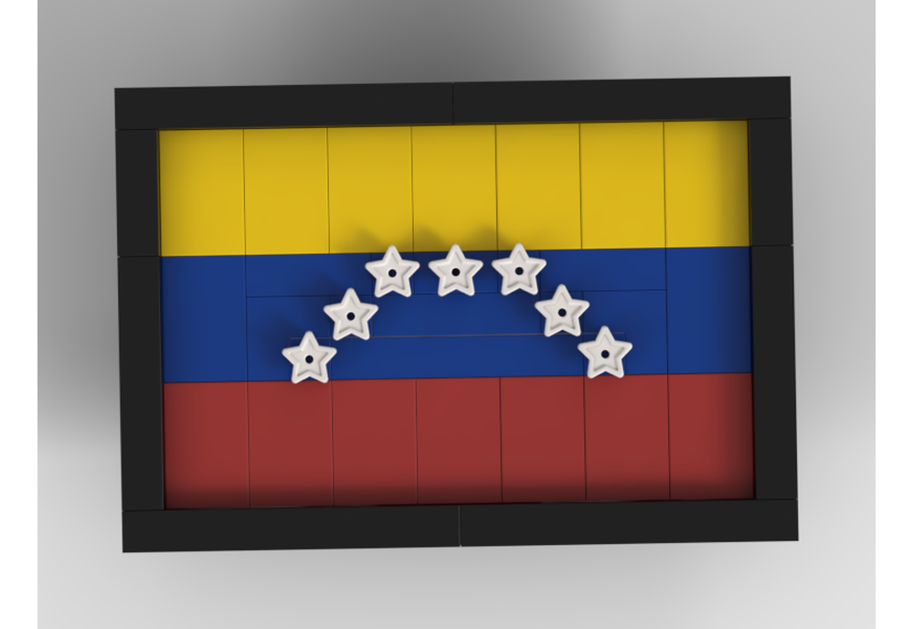 Lego Moc Venezuela Flag 7 Stars Version By Miguel Manzo Rebrickable
