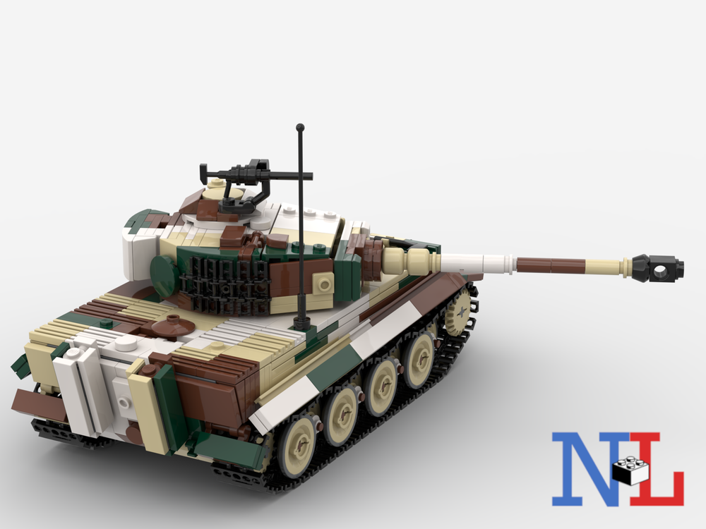 Lego Moc Ww2 Tiger E German Tank V2 Winter By Nlbricks Rebrickable