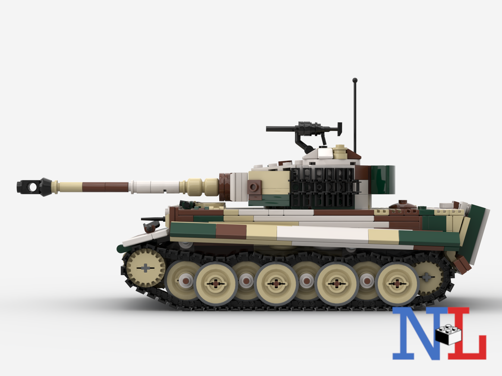 LEGO MOC WW2 Tiger E German Tank V2 Winter by NLBricks | Rebrickable ...