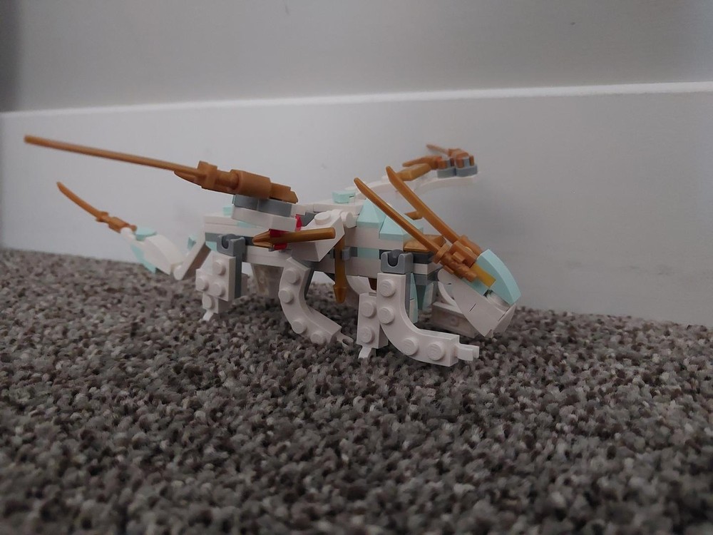 LEGO MOC Giant Ice Dragon by thatguy100 | Rebrickable - Build with LEGO
