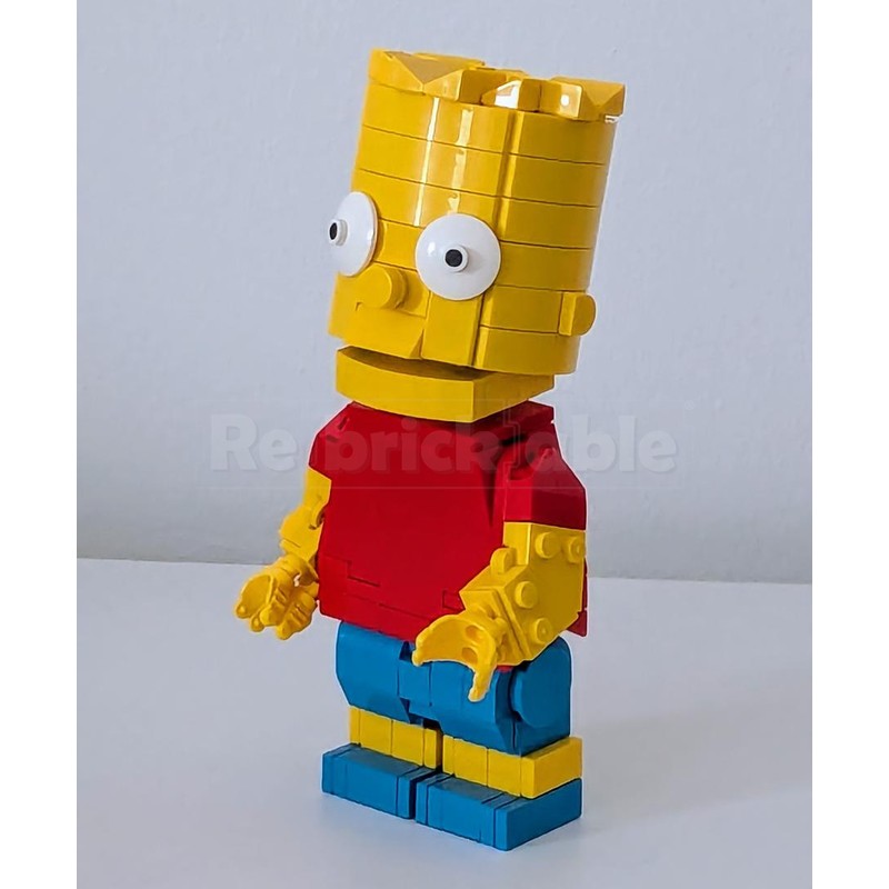 LEGO MOC Upscaled Bart Simpson Mini Figure in 3:1 by williweb ...