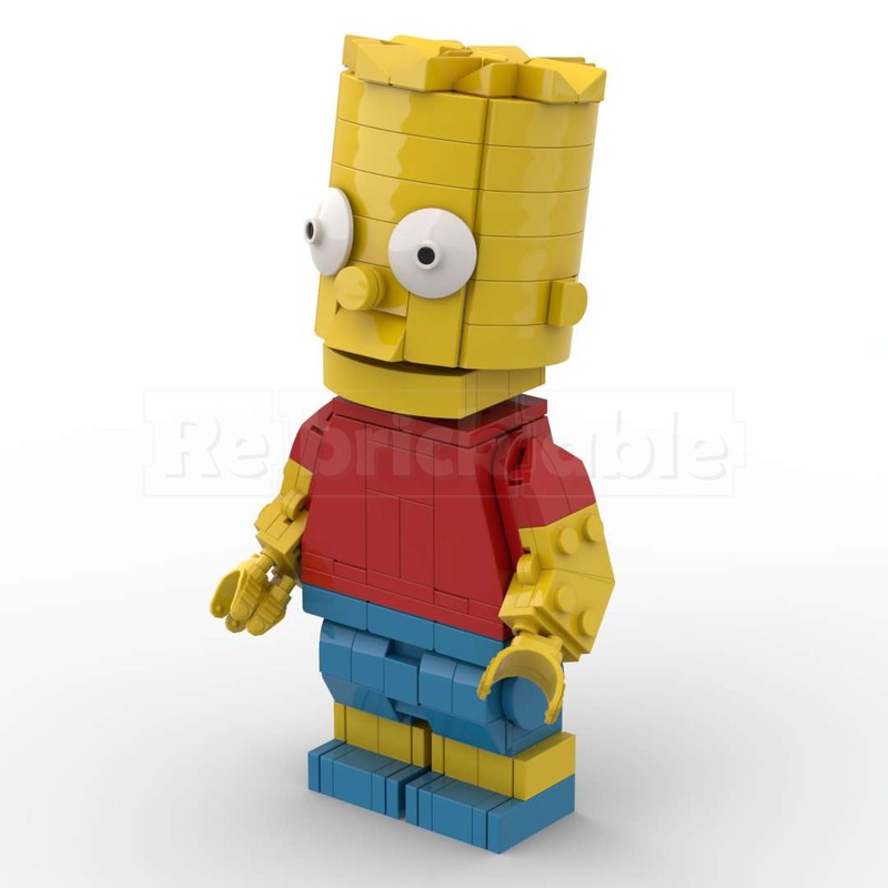 LEGO MOC Upscaled Bart Simpson Mini Figure in 3:1 by williweb ...
